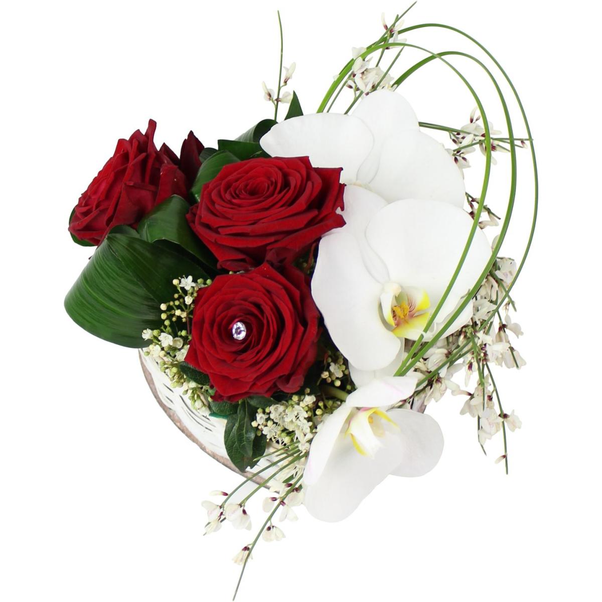 La fontaine fleurie - Offrir Composition fleurs Saint Valentin